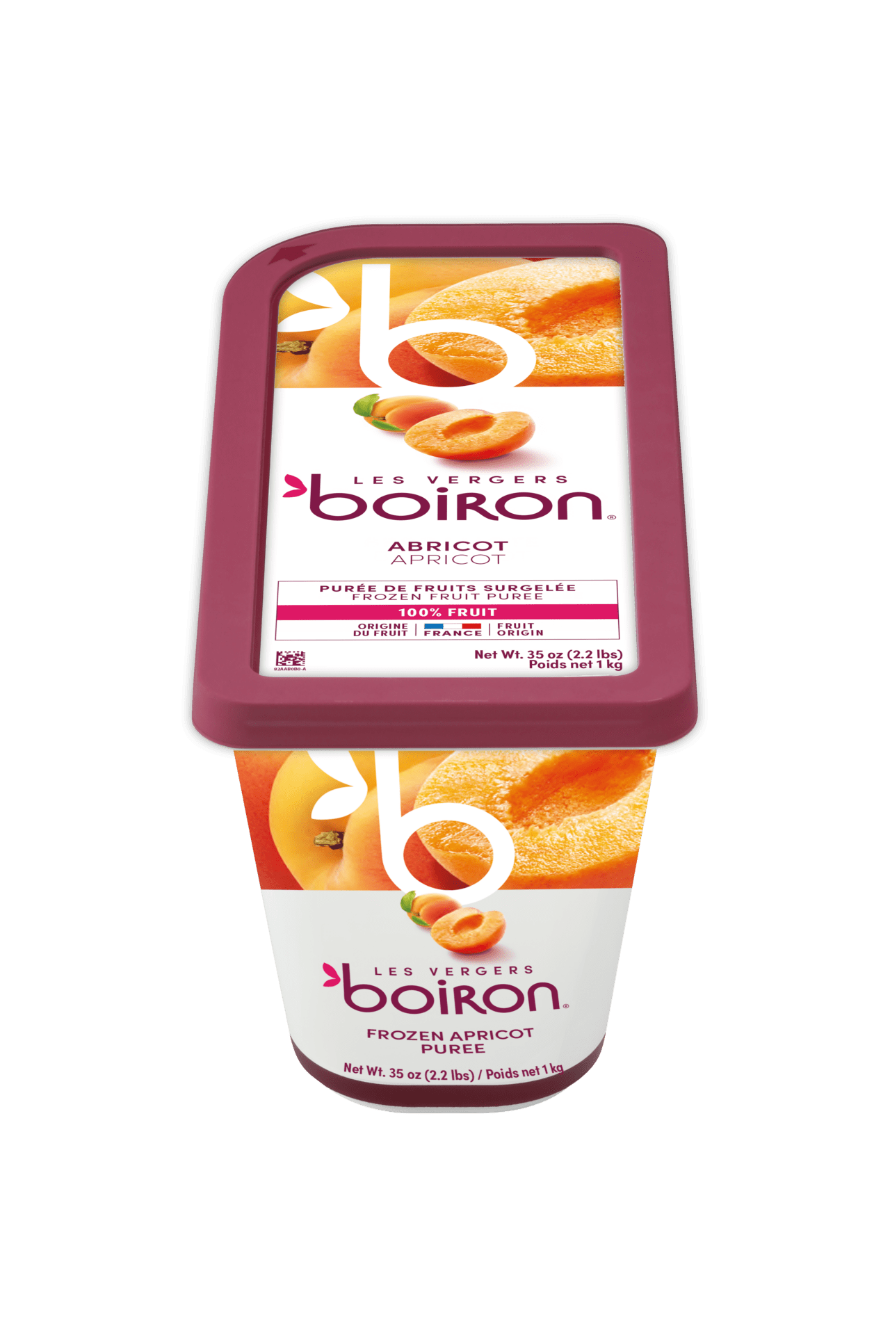 Frozen puree without added sugar Les vergers Boiron Apricot - Les ...