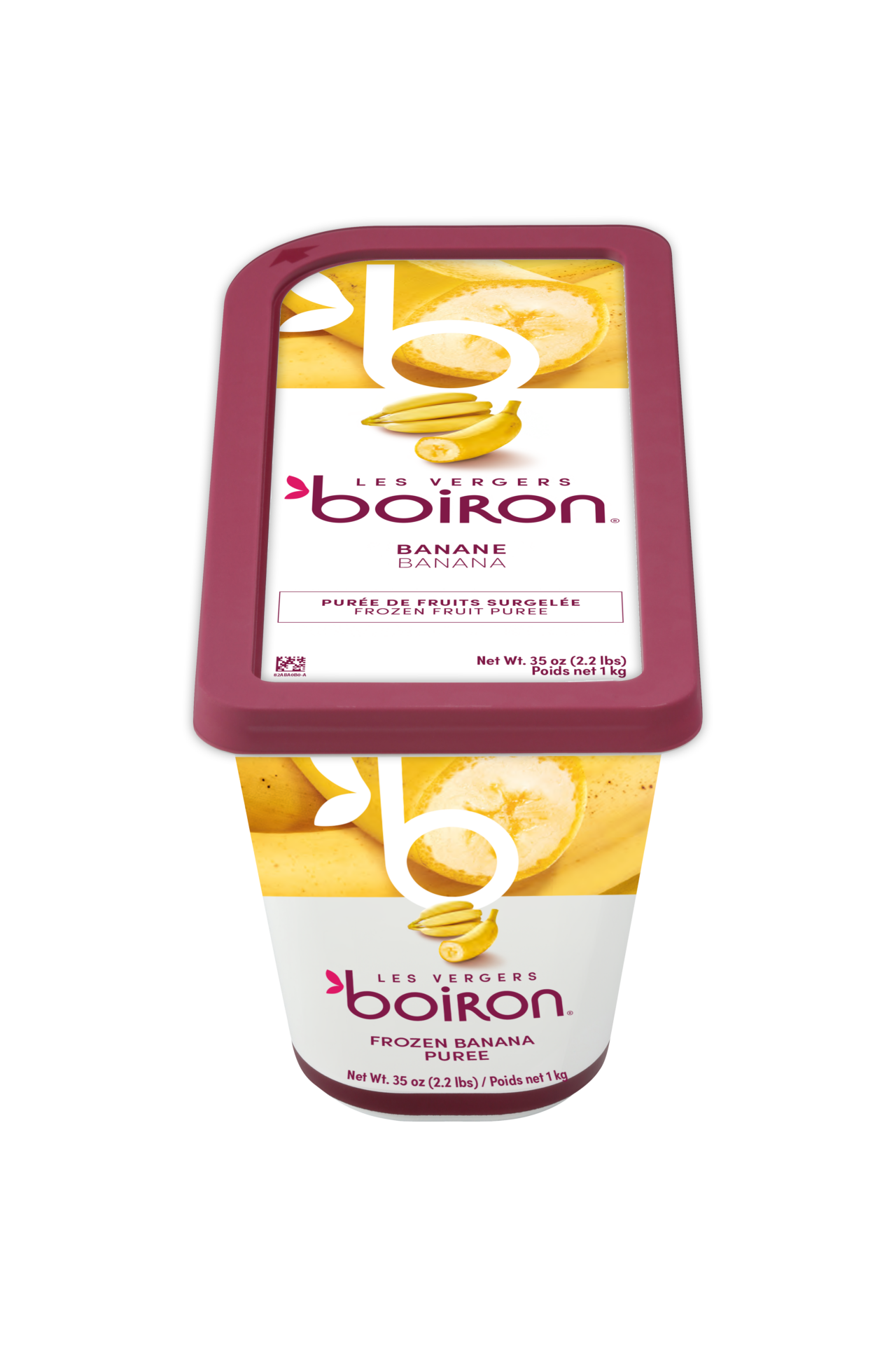 Frozen puree without added sugar Les vergers Boiron Banana - Les ...